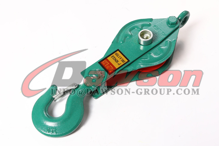 Open Type Pulley Block Single Sheave With Hook, snatch block, single ...